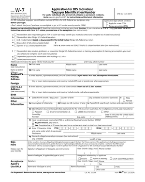 FORMULARIO W-7 DEL IRS ¿QUÉ ES Y PARA QUE SIRVE? — Nexo Tax Corp I Red ...