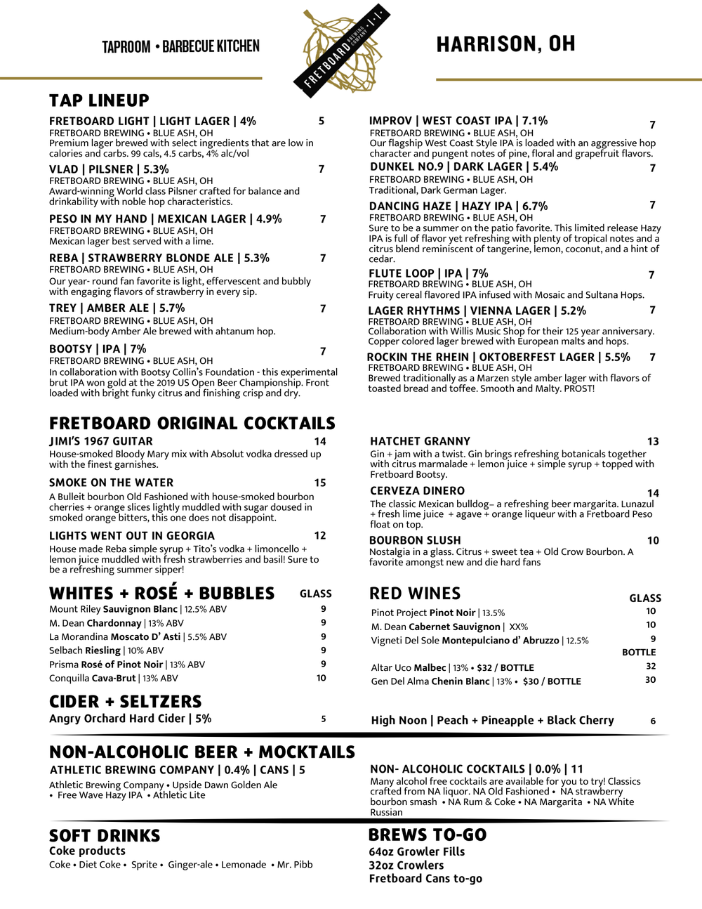 HARRISON — Fretboard Brewing Company