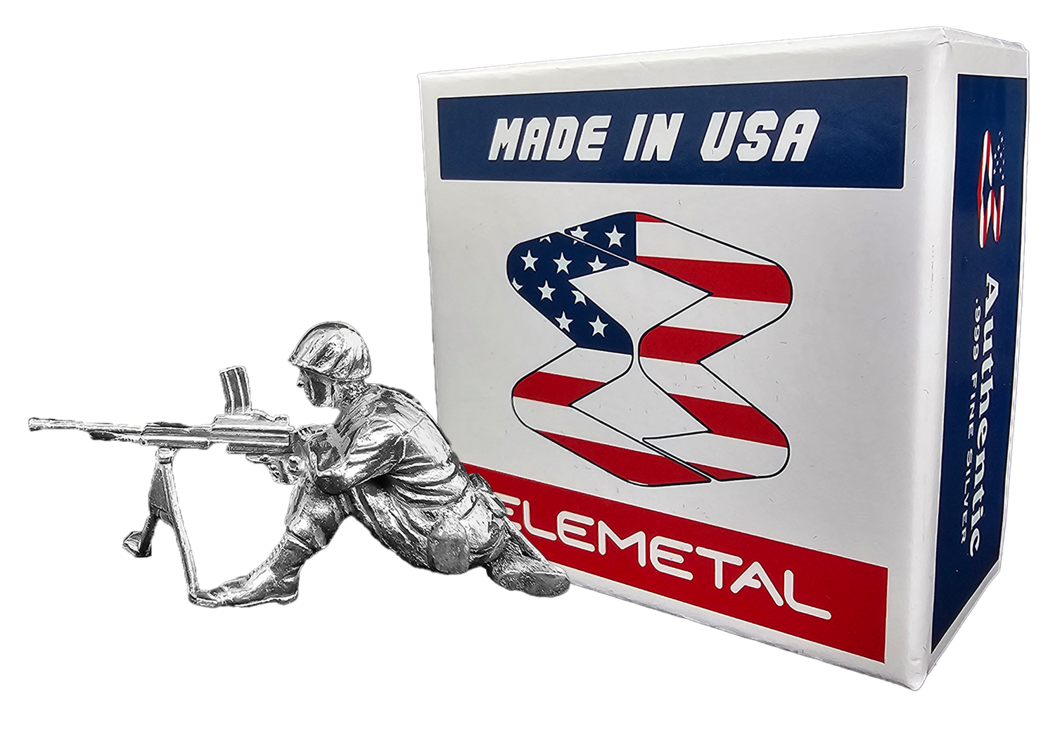Gunner Silver Soldier- Wholesale Bullion Available — Elemetal