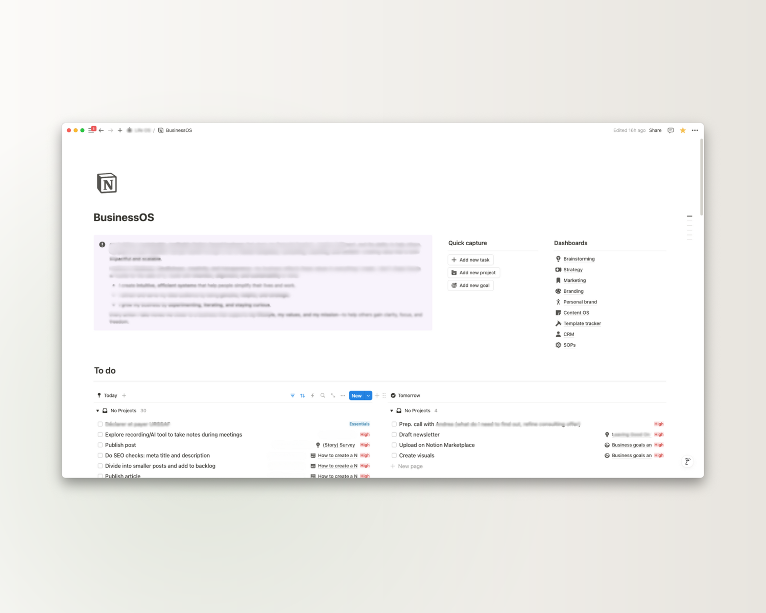 How to Create a Notion Business Hub (That Actually Helps You Work ...