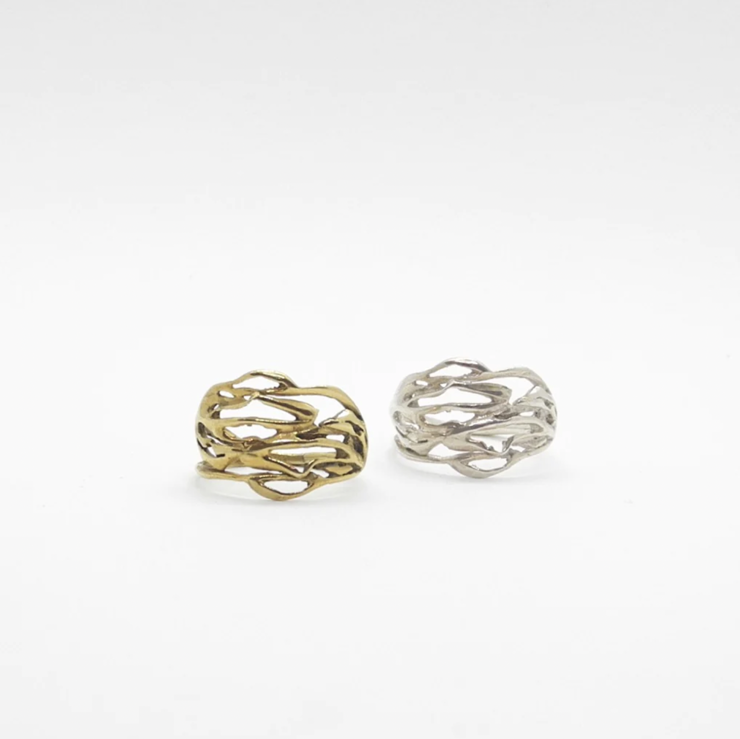 Double Leaf Ring — Renée Frances Jewelry