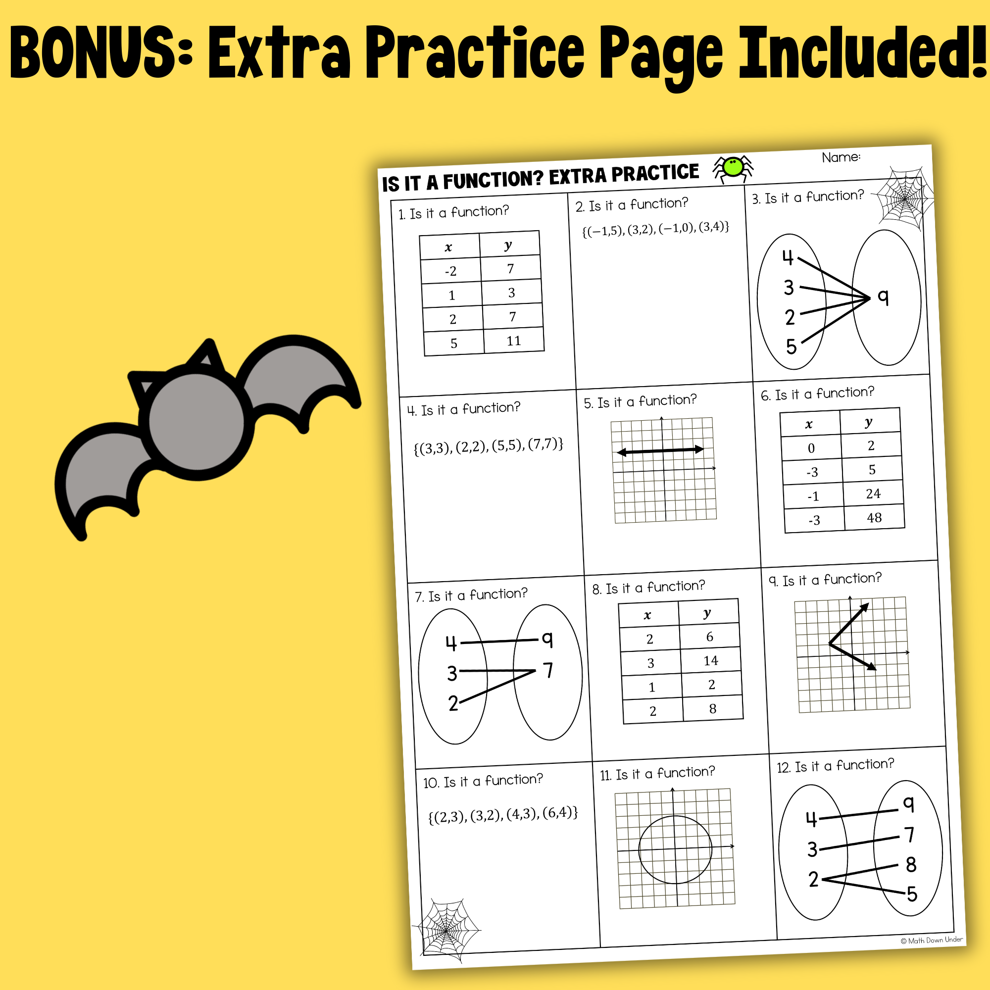 Is it a Function? 'Build a Haunted House' Halloween Math Activity | 8.F ...