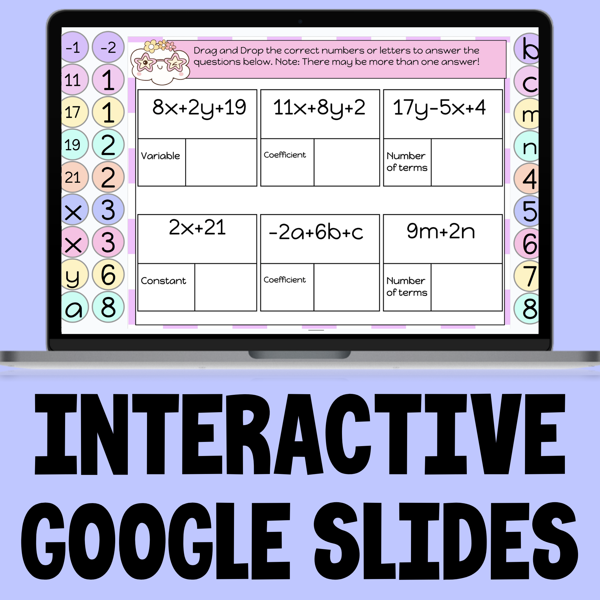 Identifying Parts of an Expression - Digital Activities | 6.EE.A.2b ...