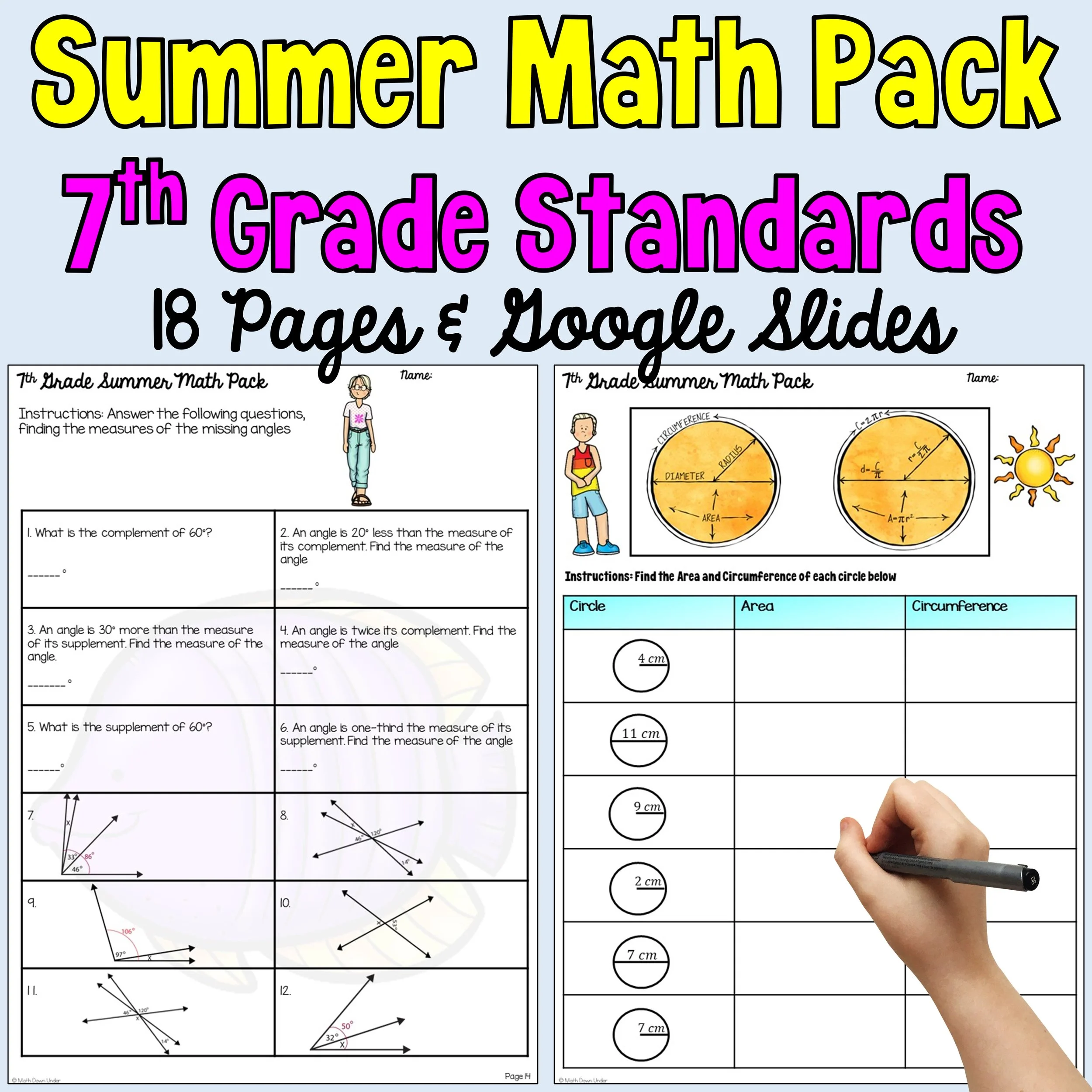 Dive into Fun Learning with Summer Math Worksheets — Math Down Under