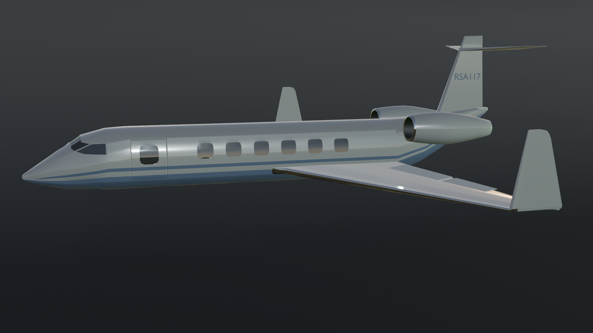 FREE 3D model of a Private Jet - Compatible with Blender and iClone 8 ...