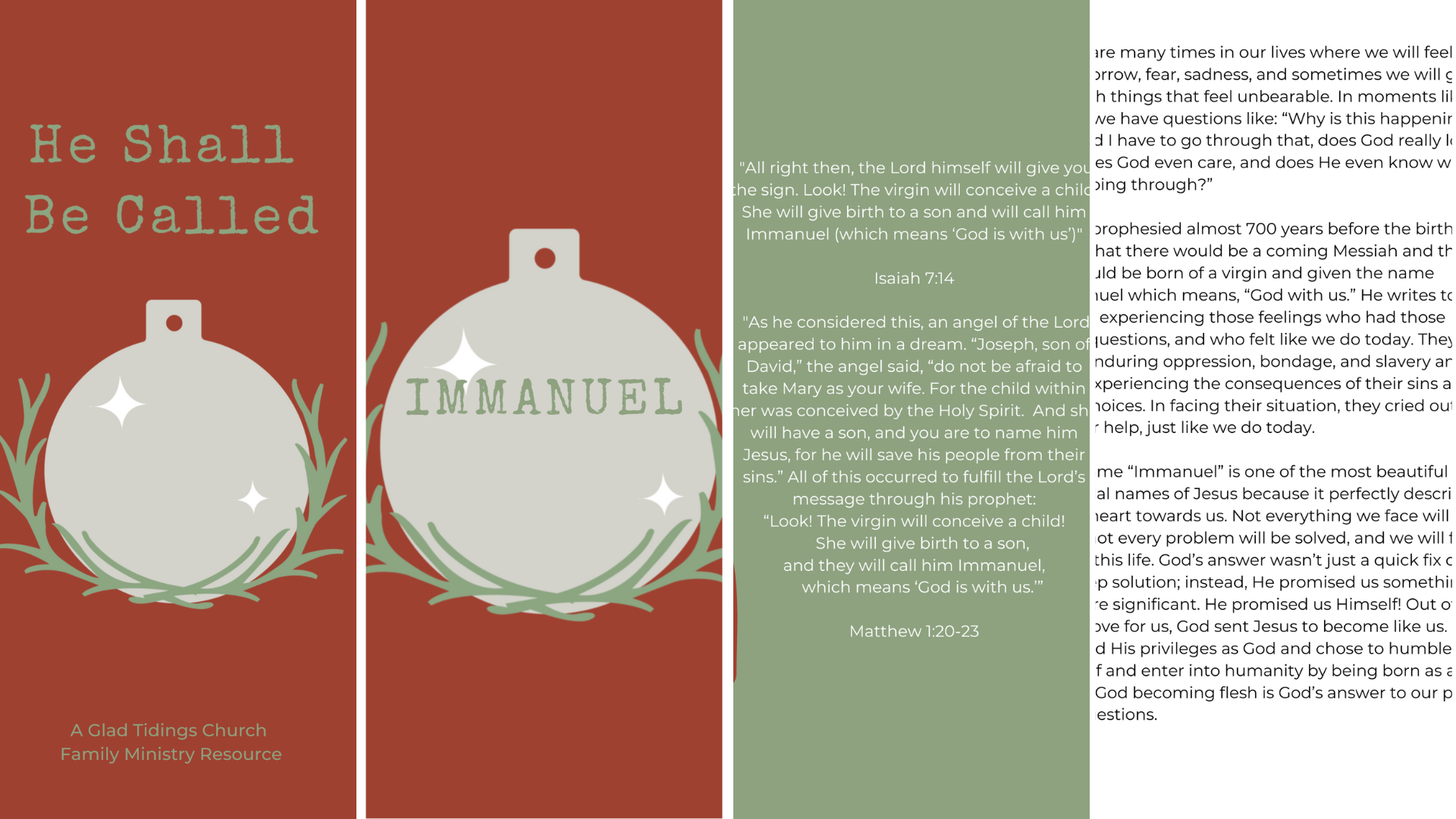 Christmas | He Shall Be Called — Discipleship At Home