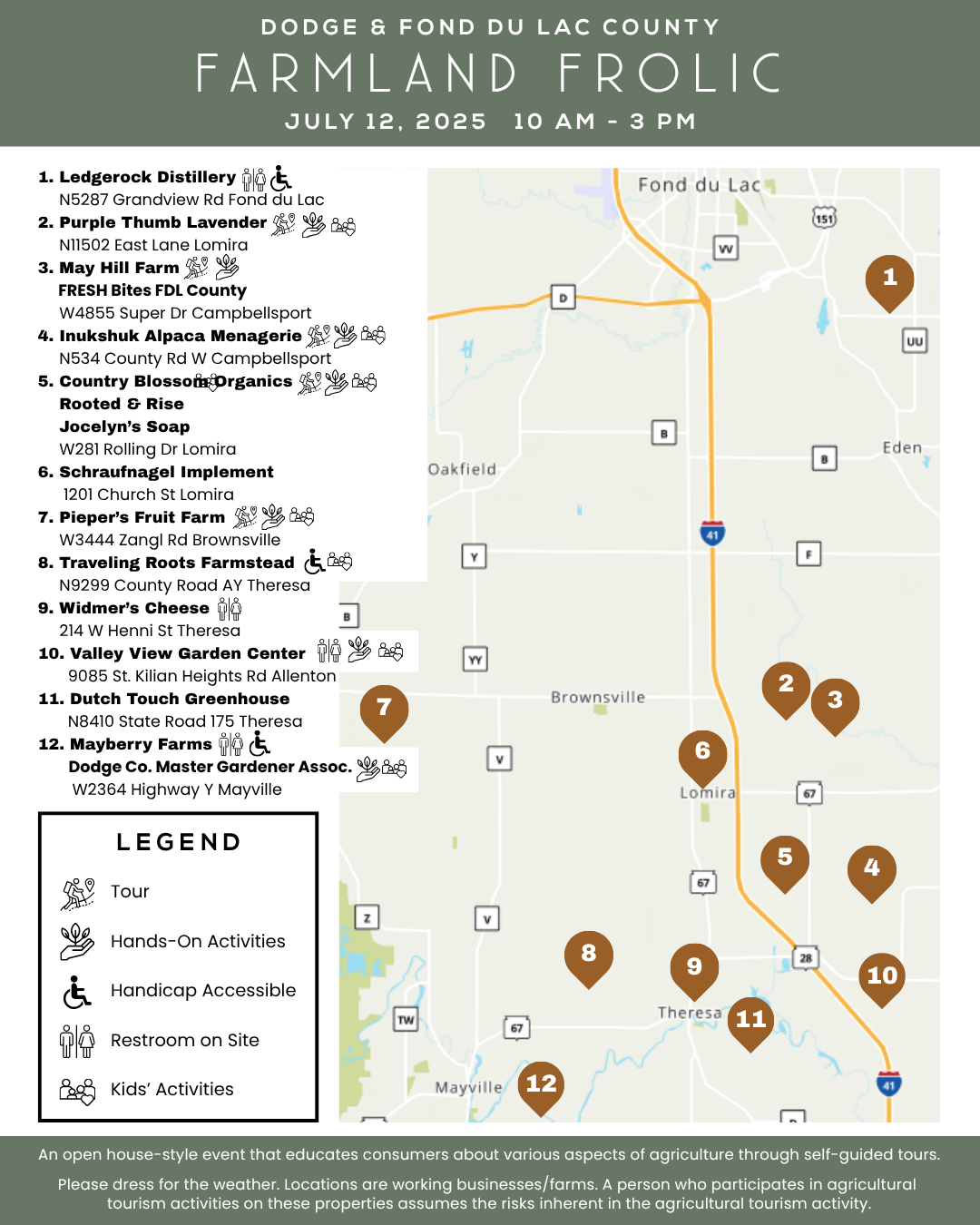 Dodge & Fond du Lac County Farmland Frolic — Dodge County Master ...