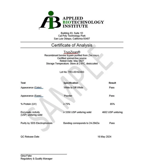 TrypZean® — Applied Biotechnology Institute