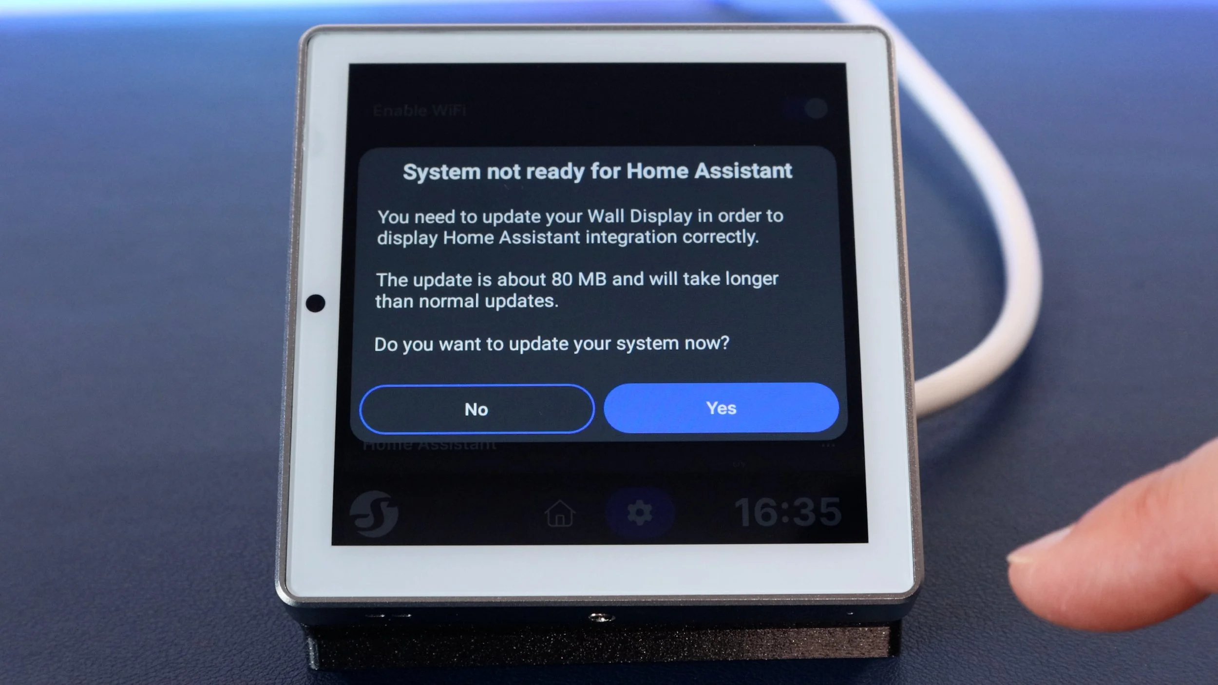 Home Assistant on a Shelly Wall Display — Home Automation Guy
