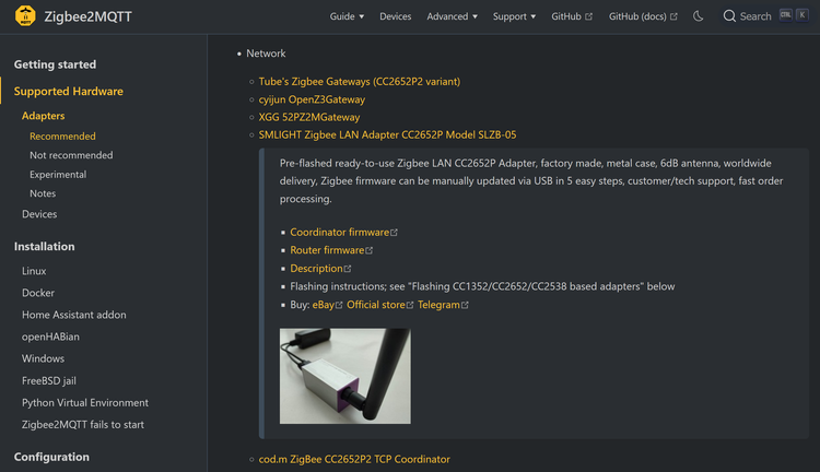 Network Zigbee Adapters with Zigbee2MQTT — Home Automation Guy