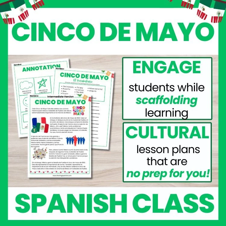Cinco de Mayo Activities, Ideas, and Lesson Plans for Spanish Class