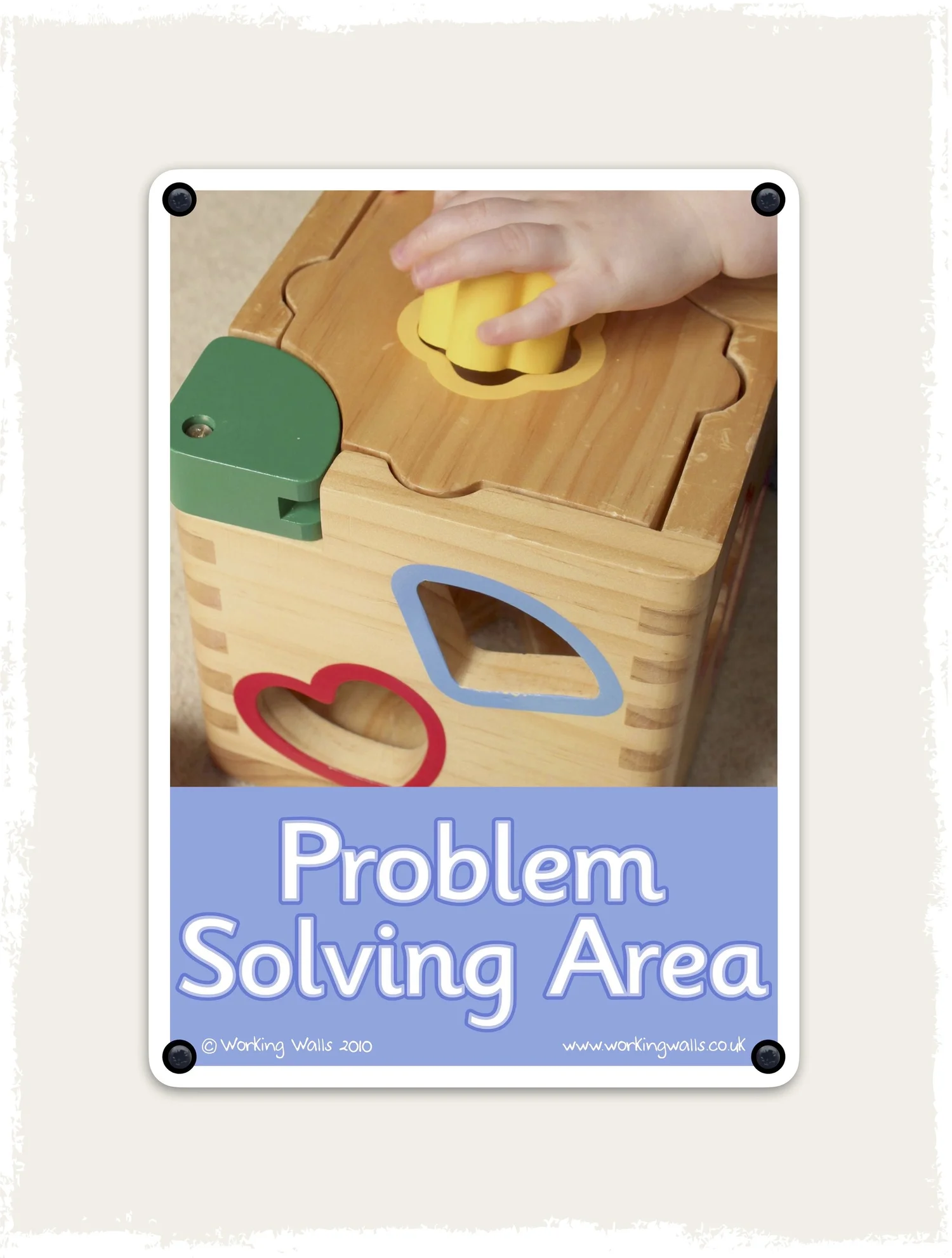 Discovery Area Outdoor Sign — working walls