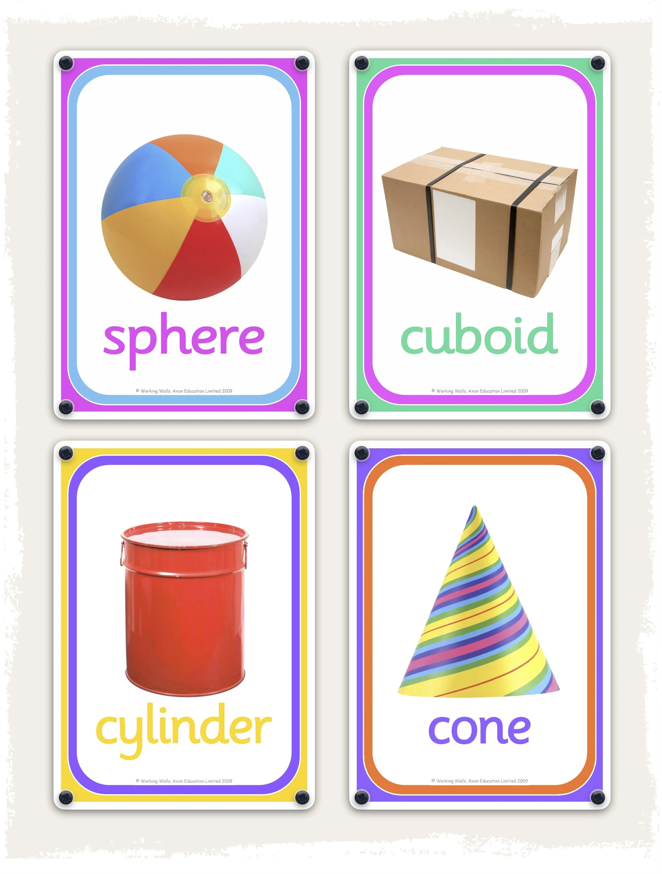 Basic Shapes Poster — working walls