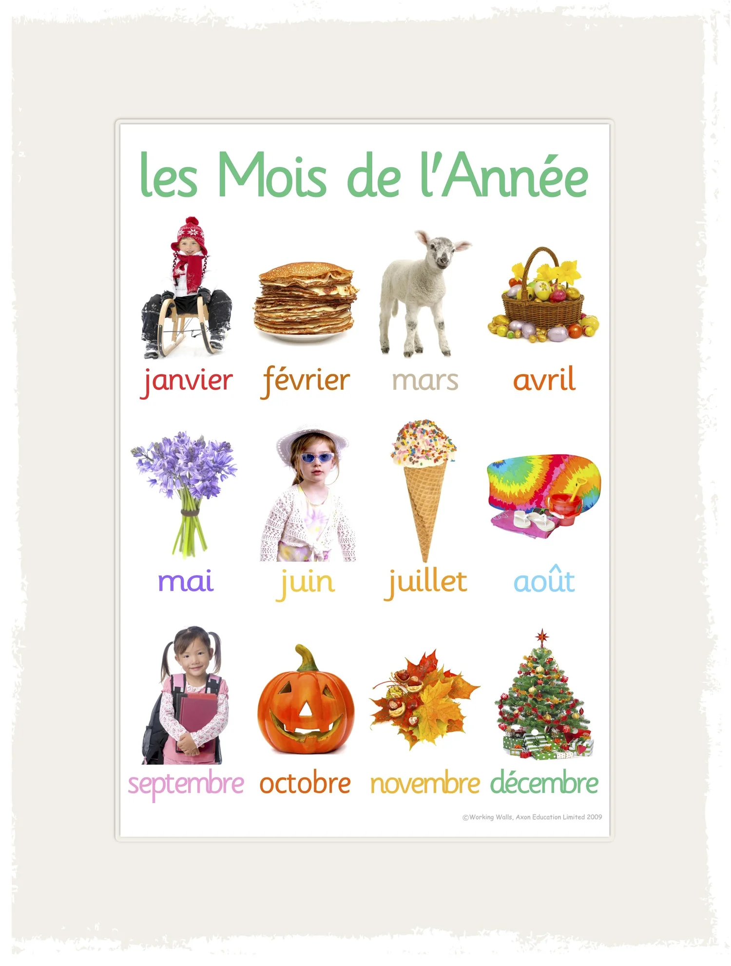 French Wild Animals Poster — working walls