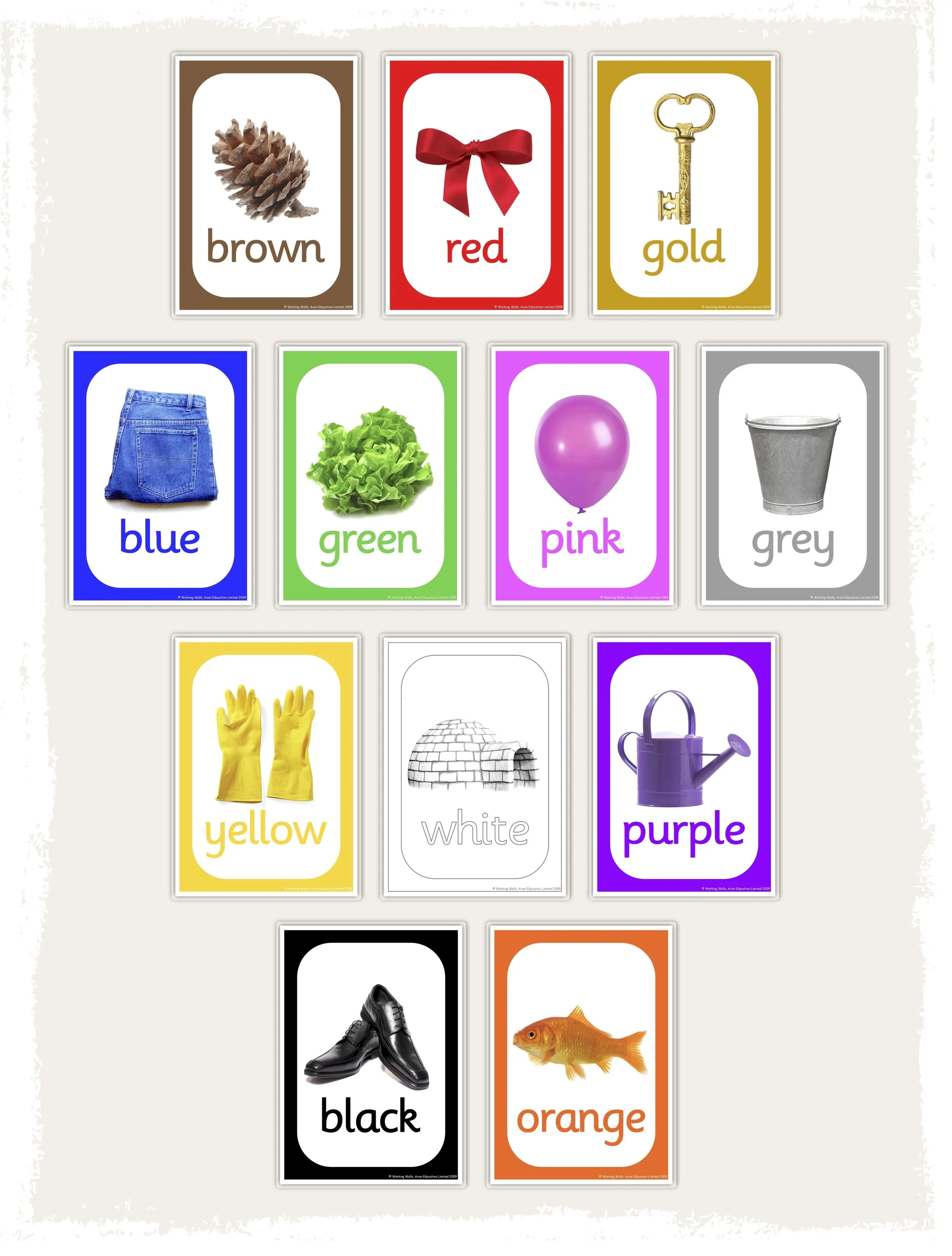 Colours Flashcards — working walls