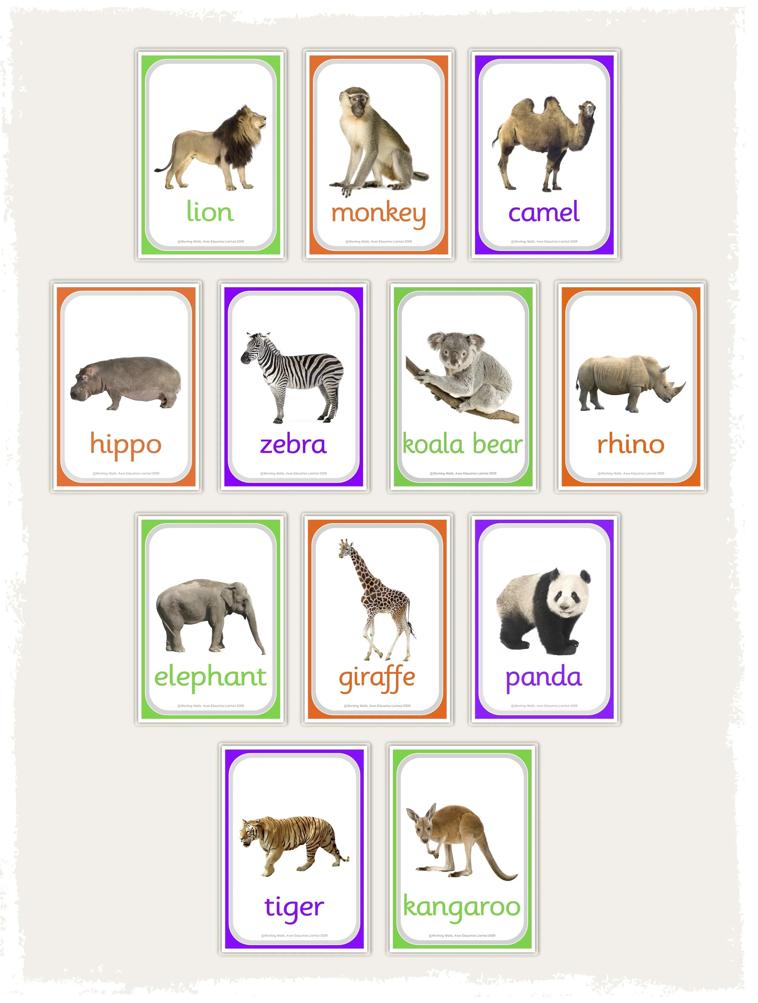 Flashcards Wild Animals: Flashcards Animals Pdf – YBFSX