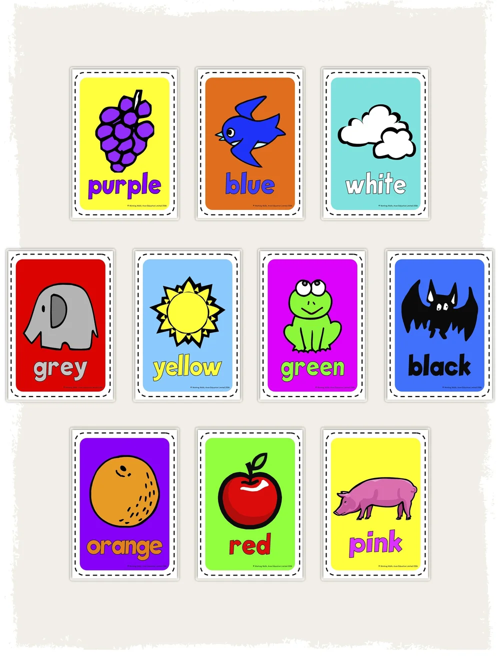 Basic Shapes Flashcards — working walls