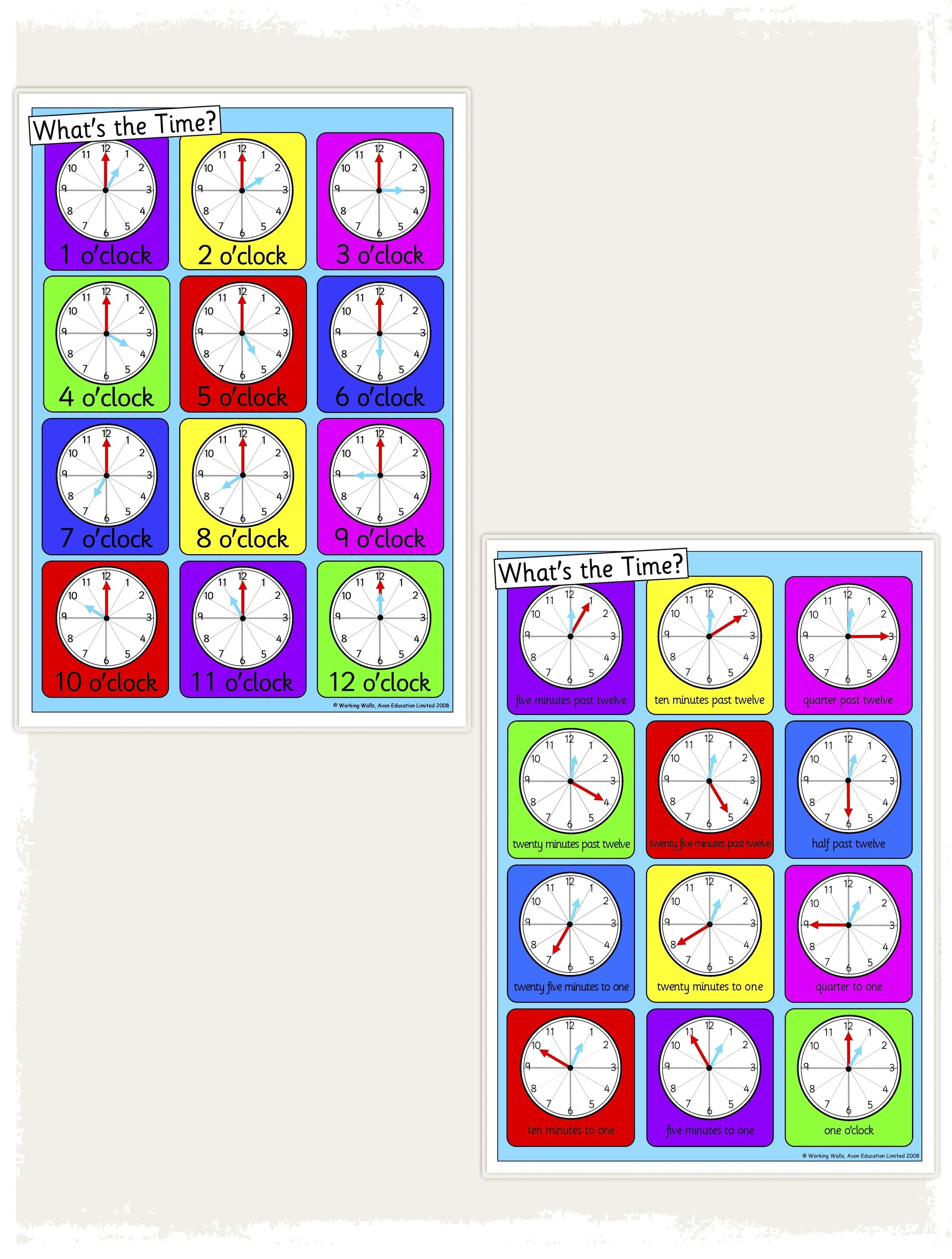 What's The Time Poster Set — working walls