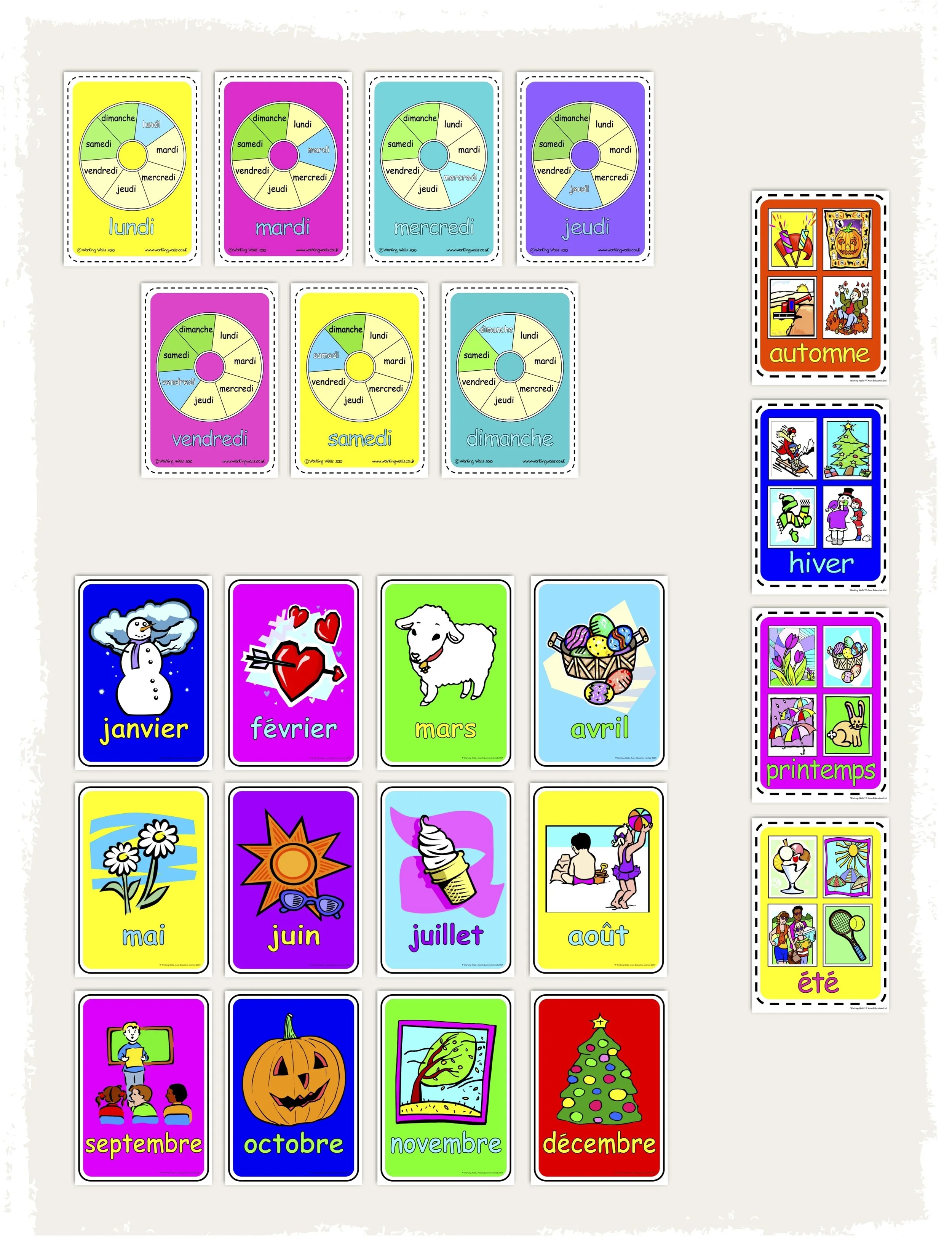 French Seasons Poster — working walls