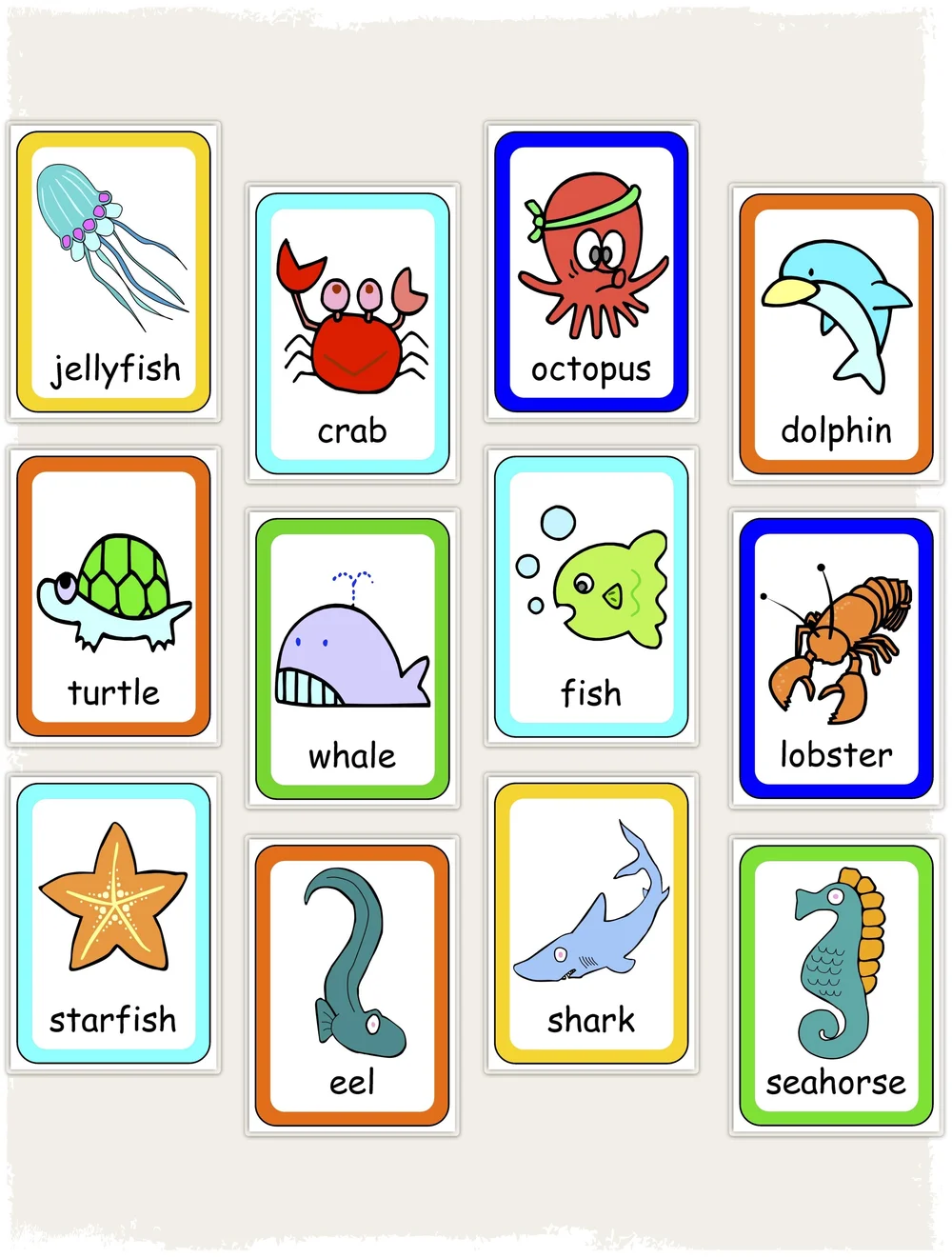 3D Shapes Flashcards — working walls
