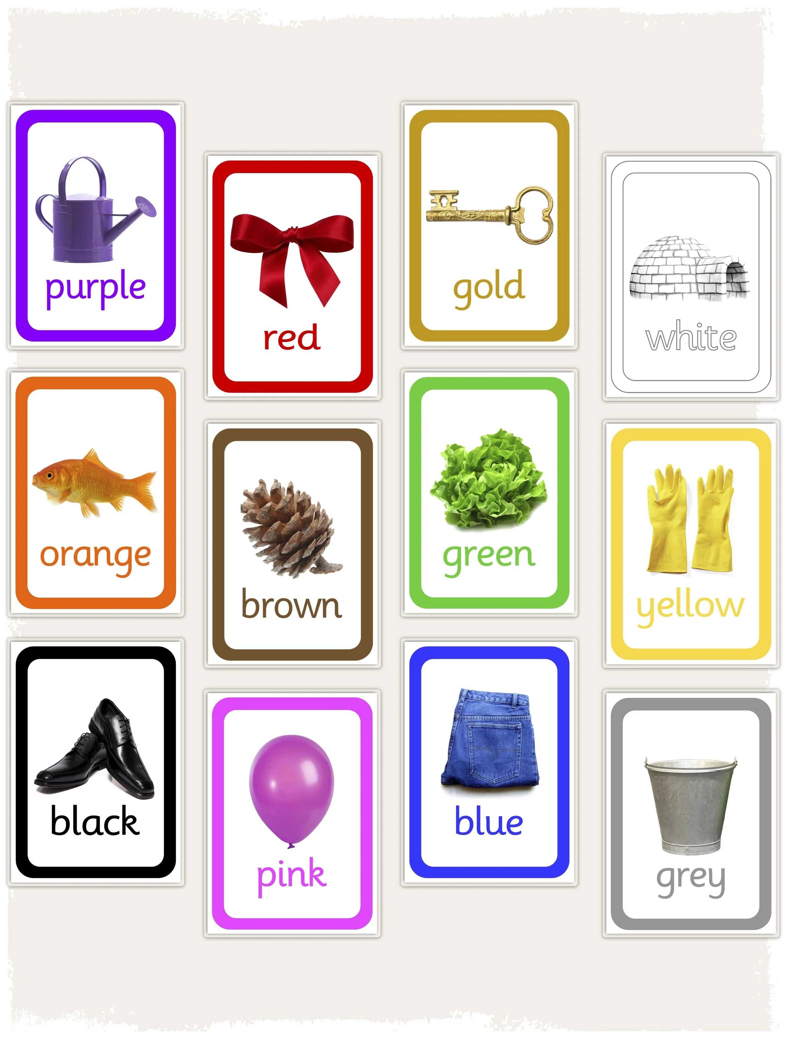 Colours Flashcards — working walls