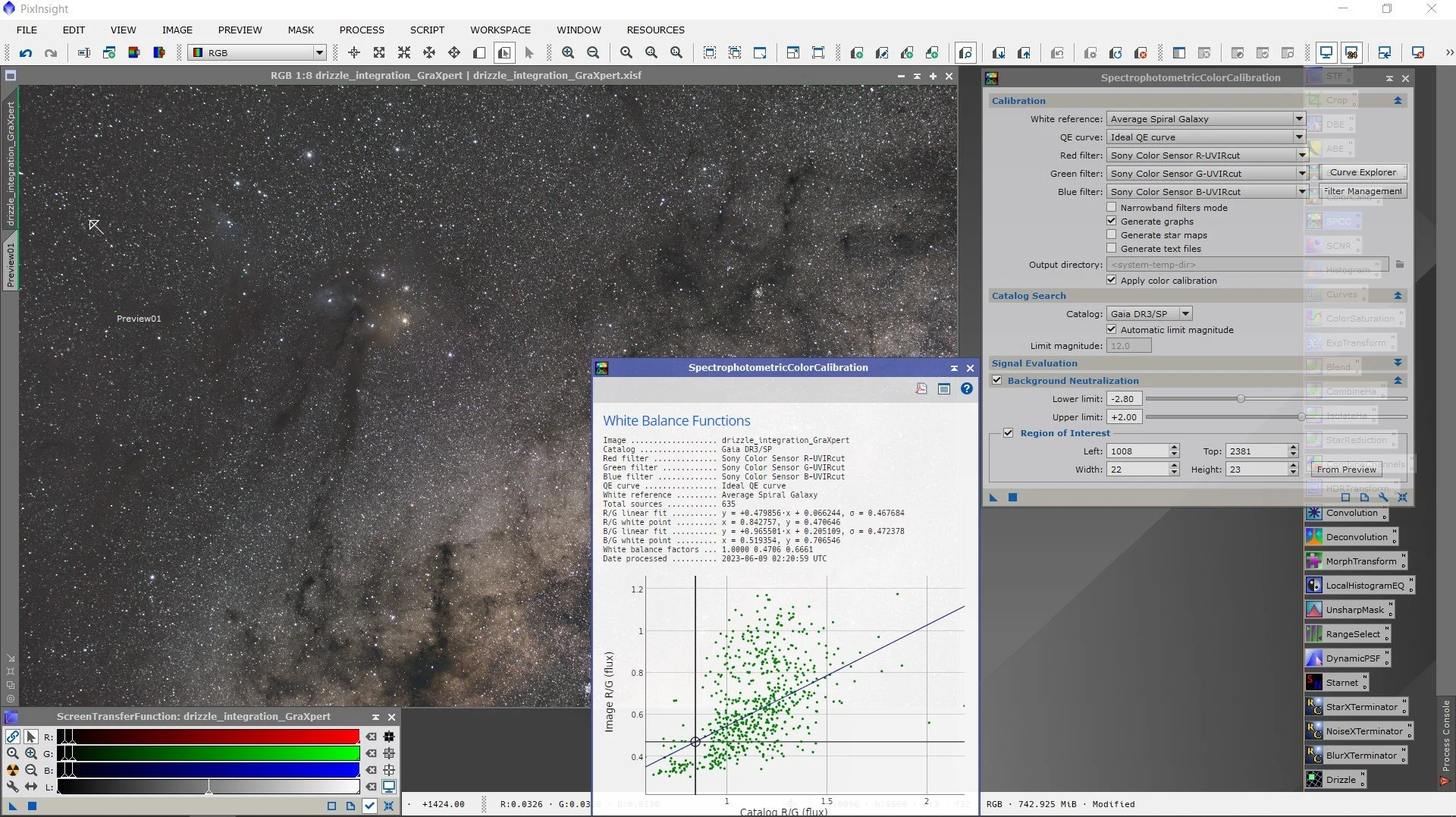 Post processing — Cluster One Observatory