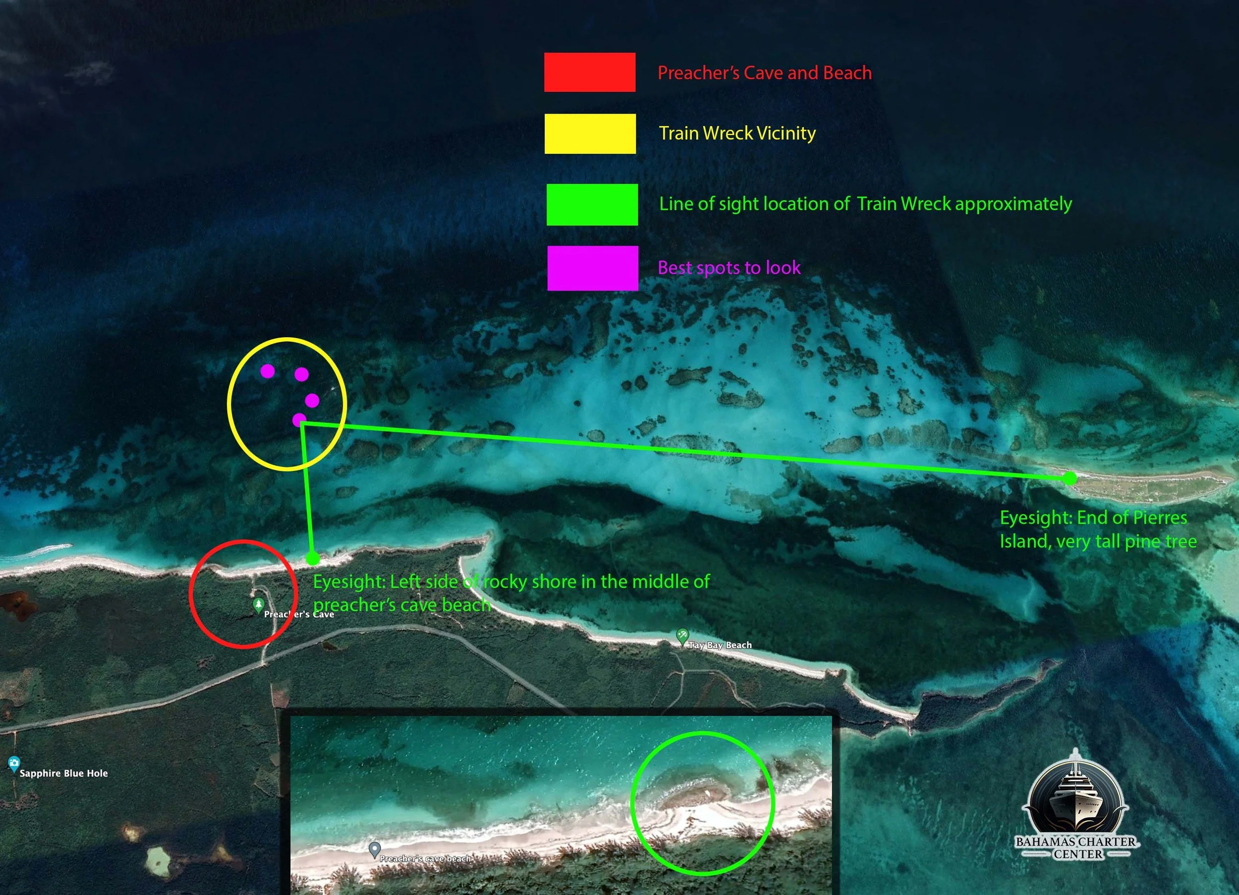 Preacher’s Cave, Beach, and Train Wreck — Bahamas Charter Center