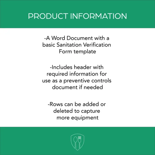 Blank Hazard Analysis Form for USDA HACCP — Freshield Food Safety