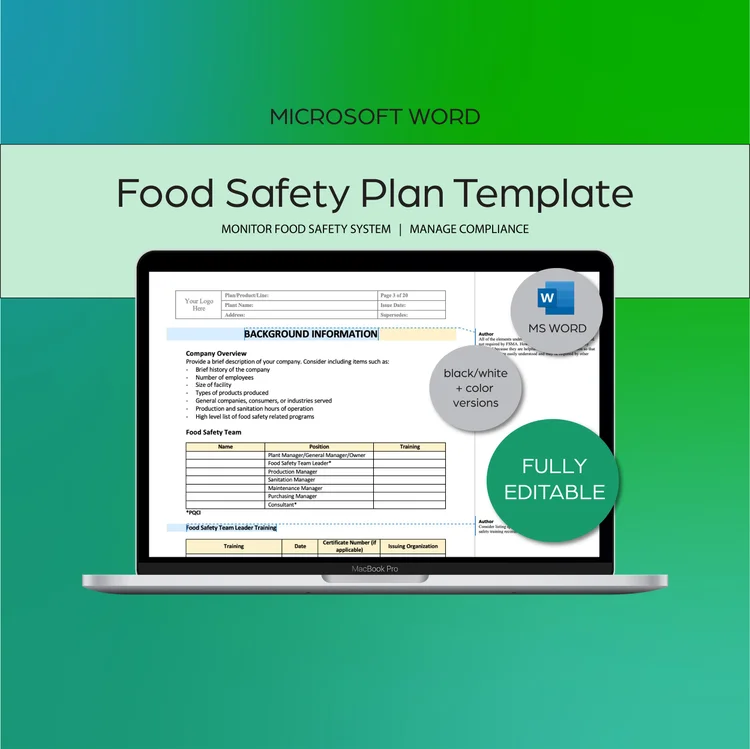 Corrective Action Form — Freshield Food Safety