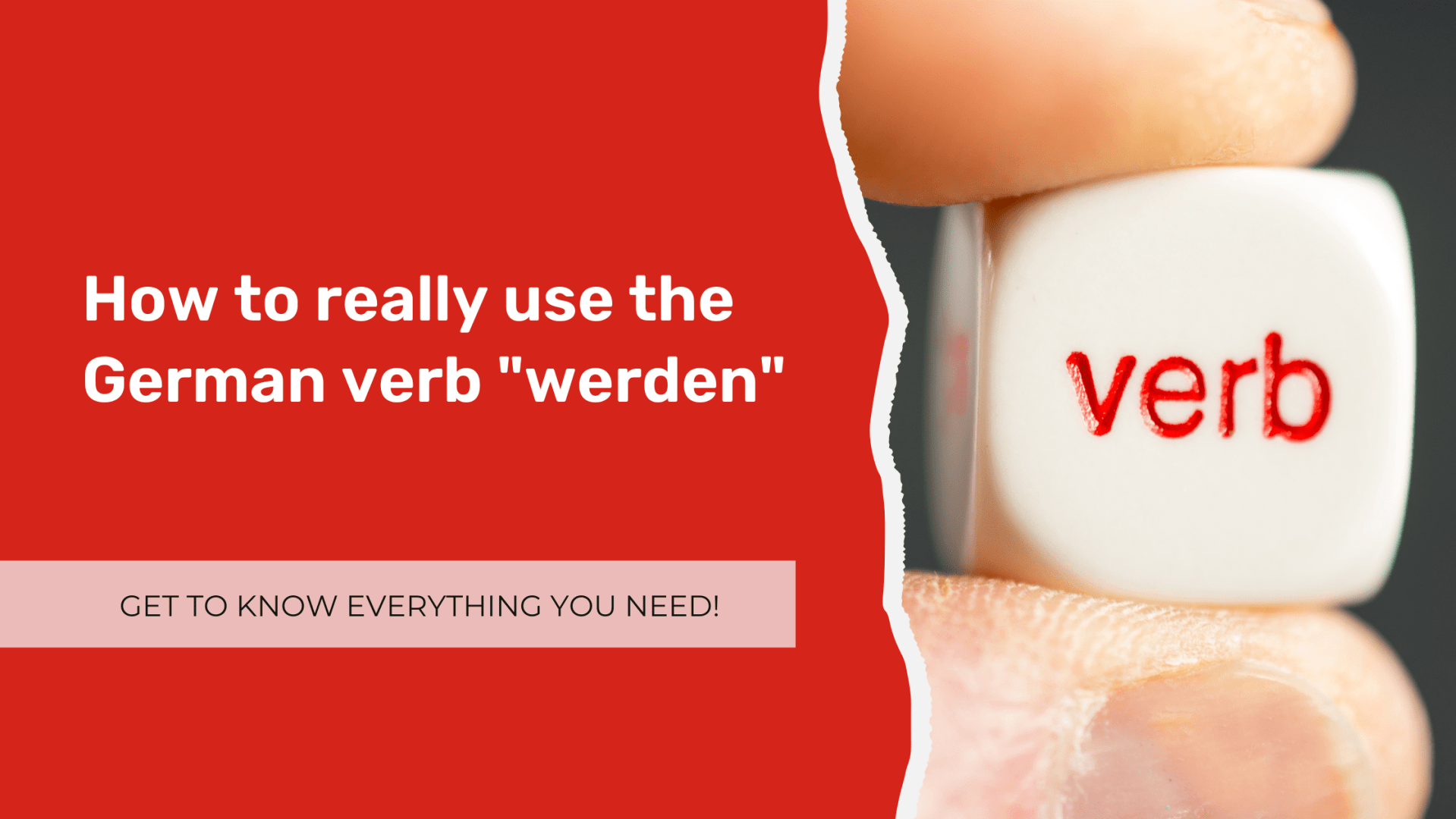 Werden — German Grammar & Vocabulary Blog — Study German Online — your ...