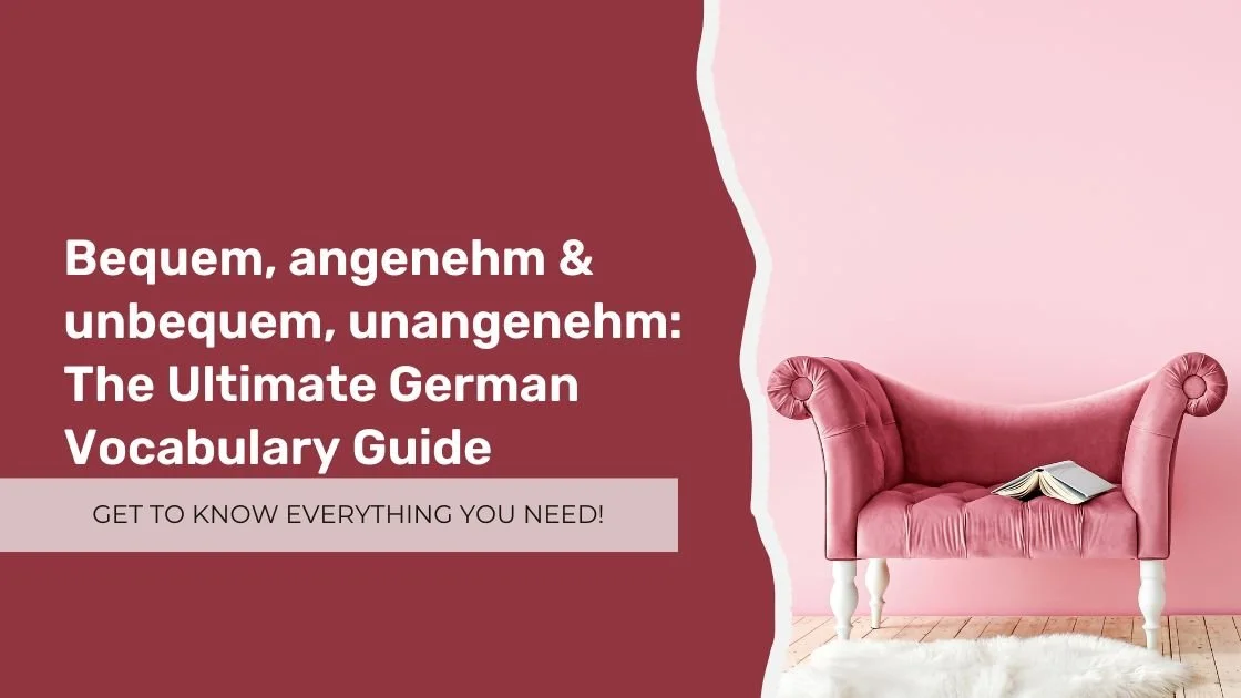 Veraltet Bequem Angenehm