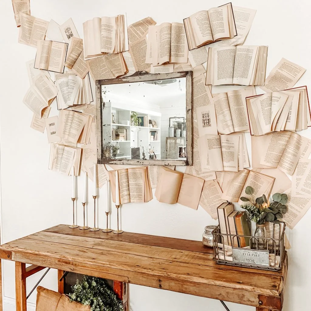 Make a Big Impact on a Budget - Painted Book Wall — The Simply Distressed