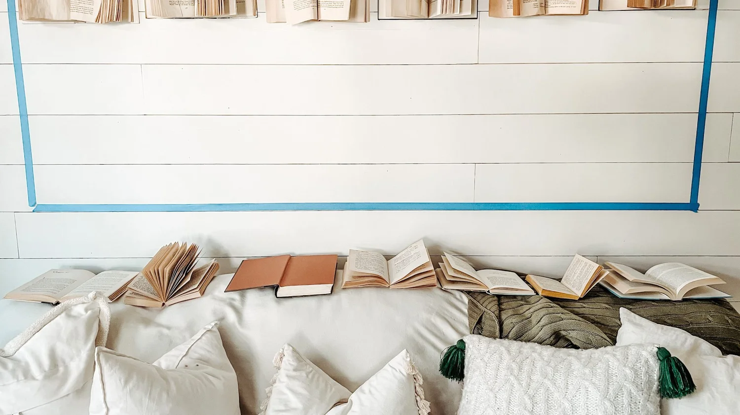 Make a Big Impact on a Budget - Painted Book Wall — The Simply Distressed