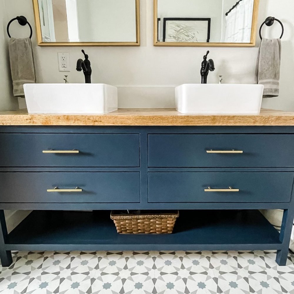 What's Better? Painted Stenciled Flooring vs Peel & Stick Vinyl — The ...