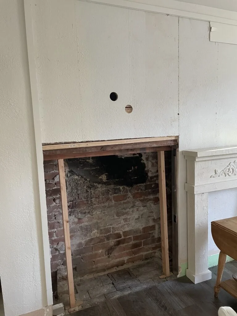 A Hidden Gem Revealing The Original Fireplace The Simply Distressed