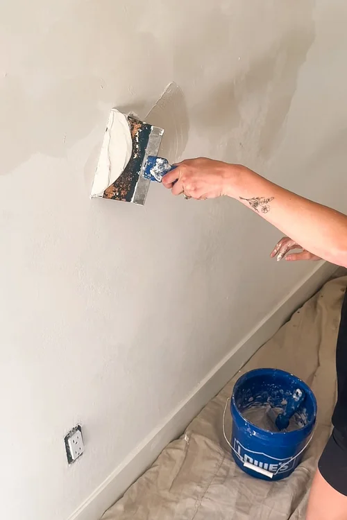 How To Smooth Out Textured Walls With Minimal Sanding — The Simply ...