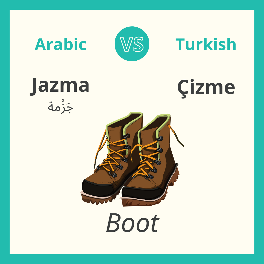 Arabic vs. Turkish, 10 Similar Words — 3arabian