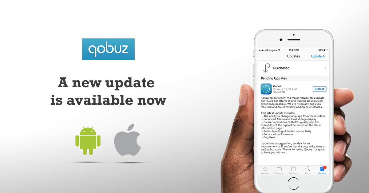 Update Your Android And Ios Apps — Qobuz Club