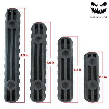Black Ghost™ 5-Slot RIS Rail Scope Riser - Black — BLACK GHOST AIRSOFT