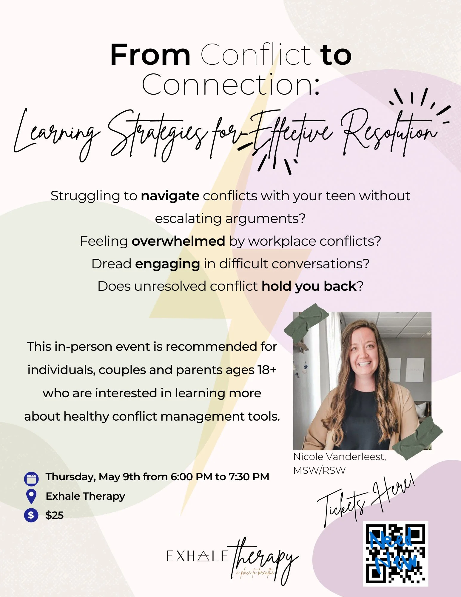 Workshop: Conflict Management — Exhale Therapy