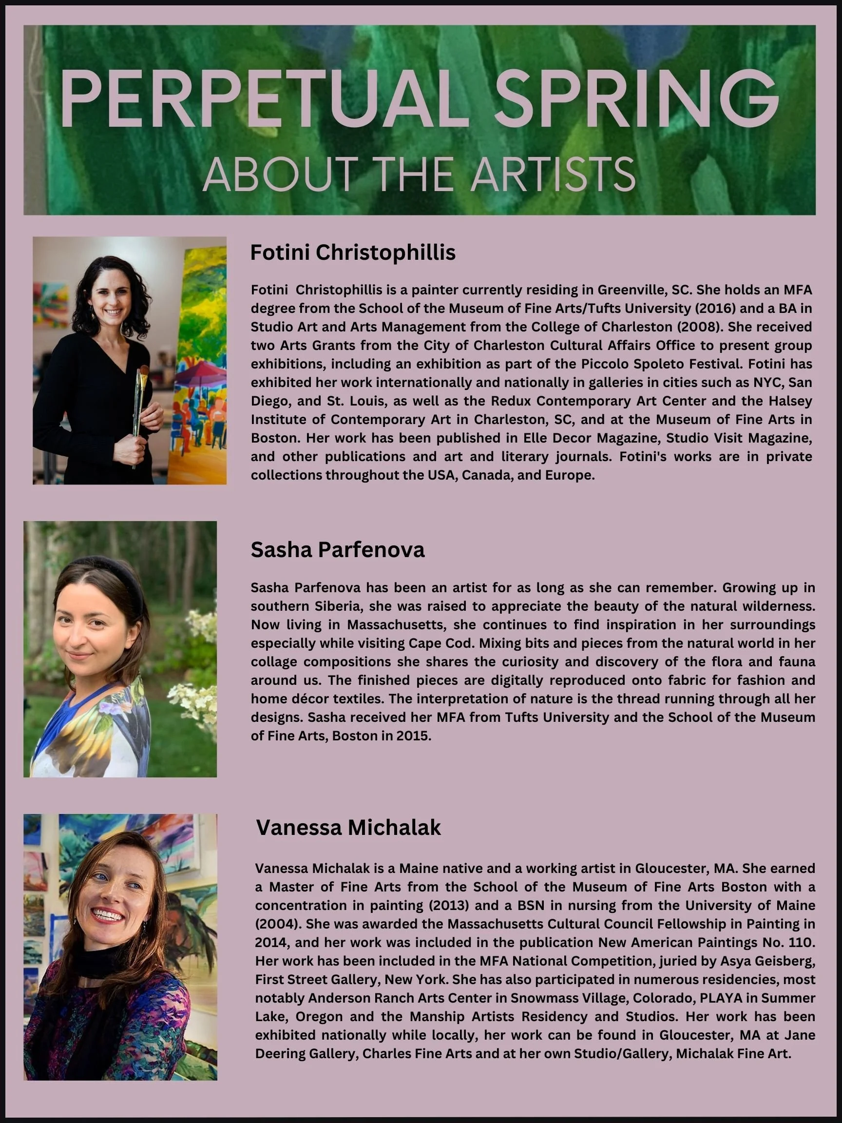 Perpetual Spring Exhibition — Michalak Fine Art