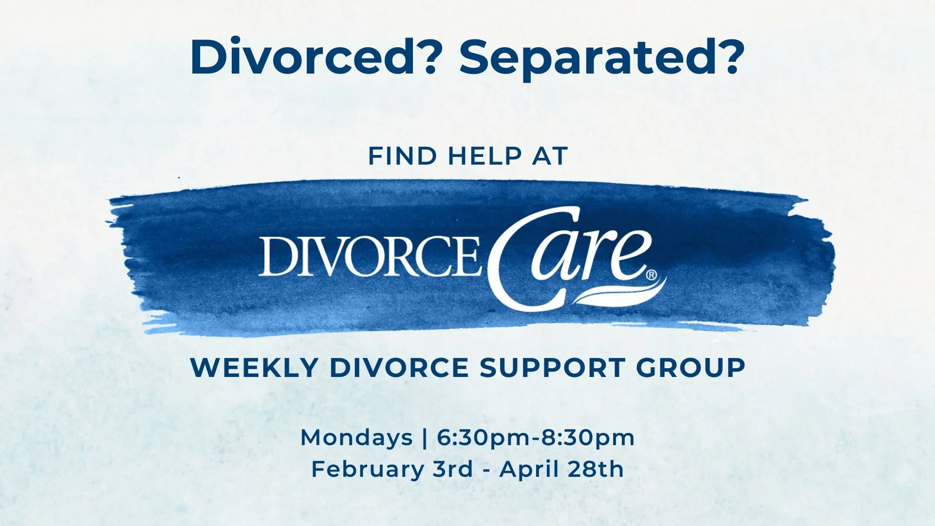 Divorce Care — Crossroads Church