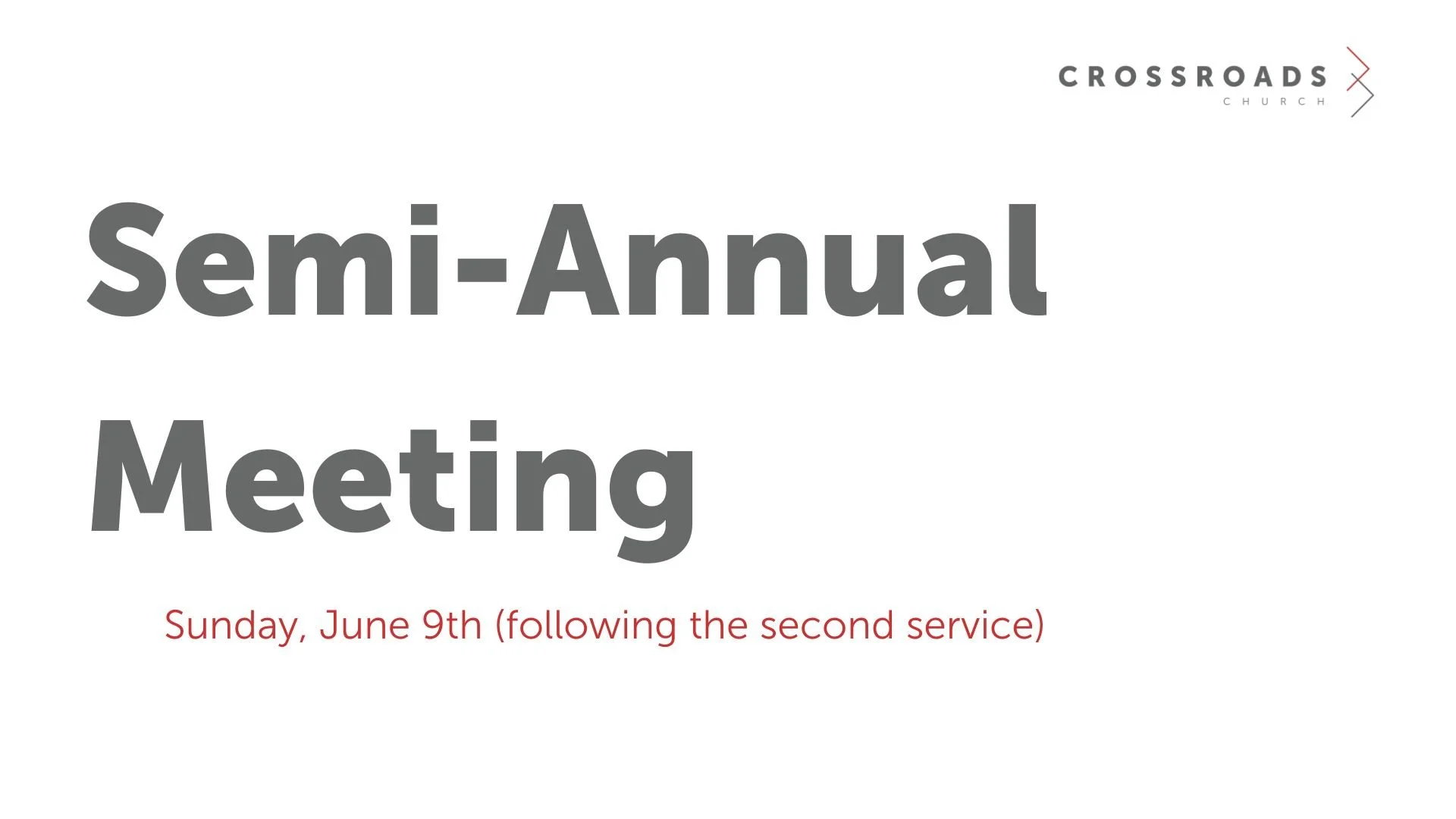 Events — Crossroads Church