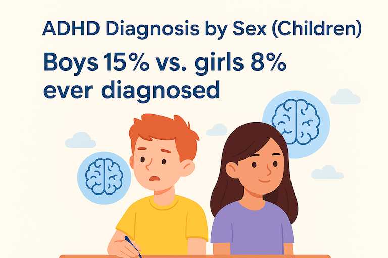 ADHD Statistics (2025): Adults & Youth – U.S. Prevalence, Treatment ...