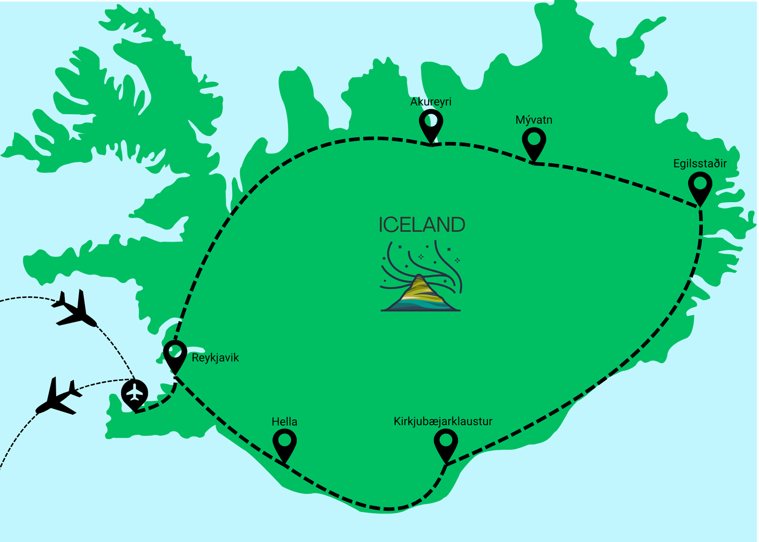 Iceland Grand Circle - Featuring Iceland's Ring Road & Northern Lights ...