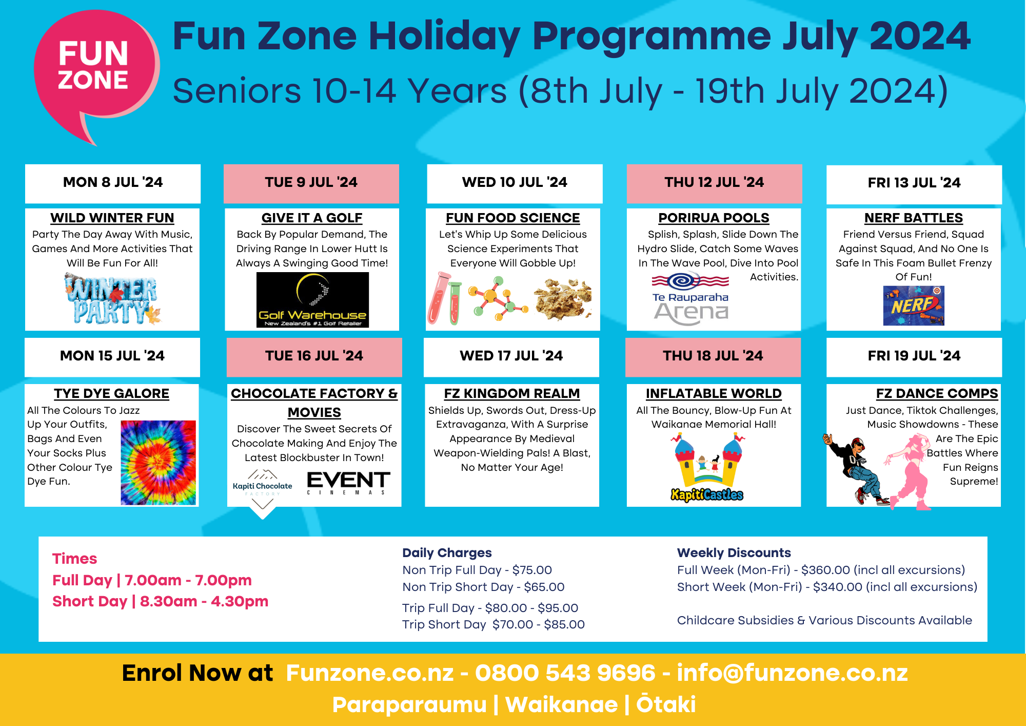 Holiday Programmes — Fun Zone Out of School Care