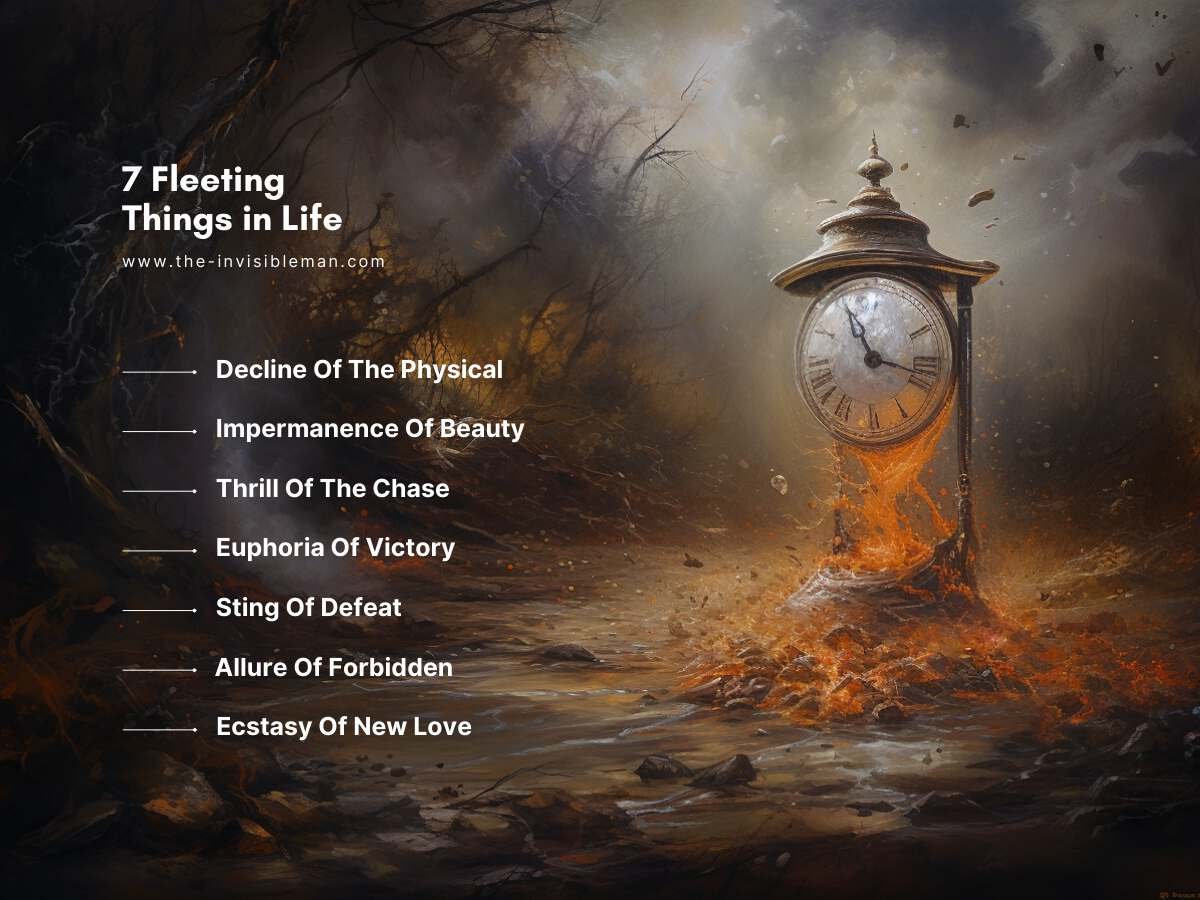 Life Is Fleeting, And Here Is All What You Can Do About It — The Invisible Man