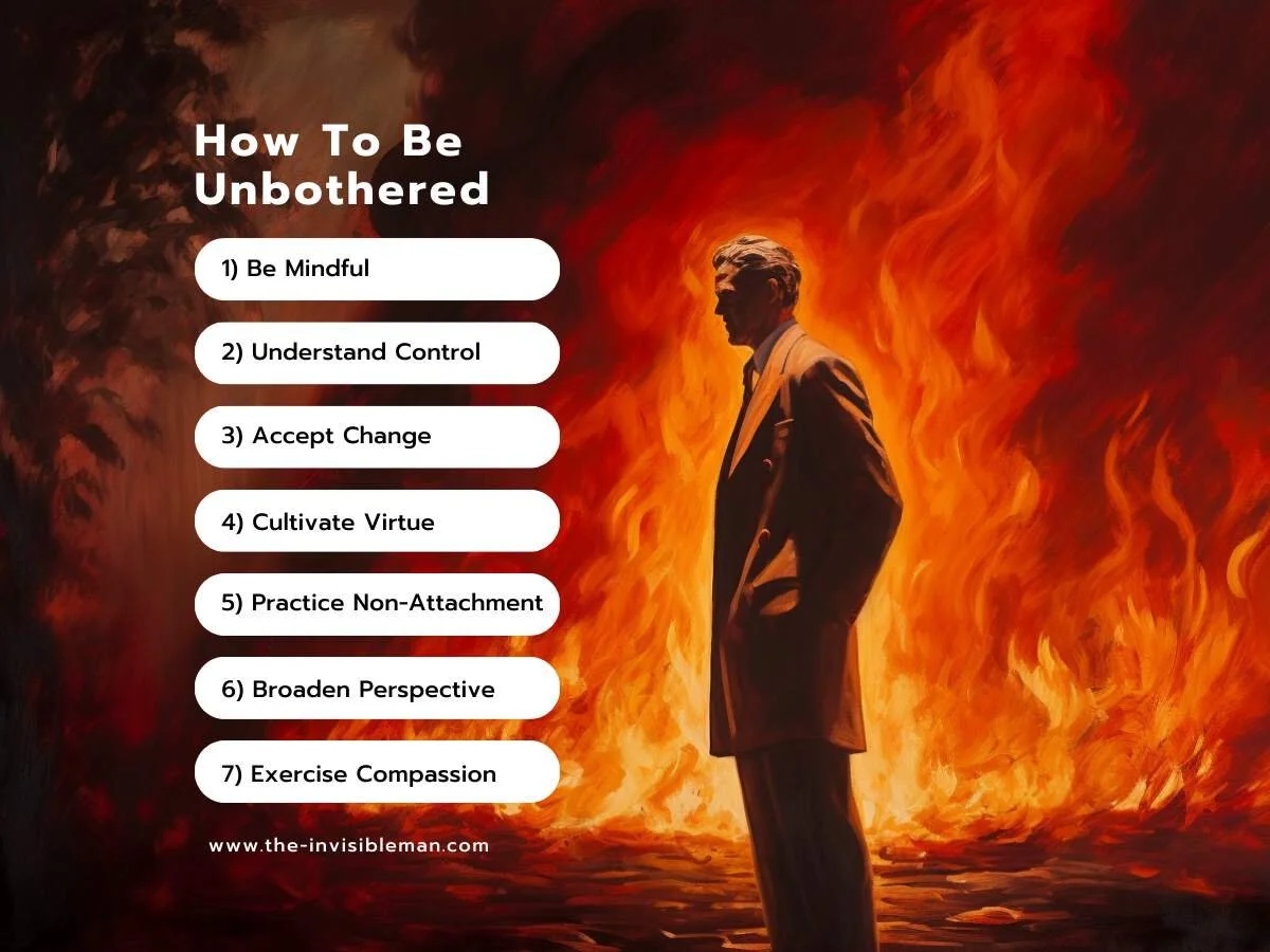 How To Be Unbothered Using 7 Bulletproof Methods — The Invisible Man