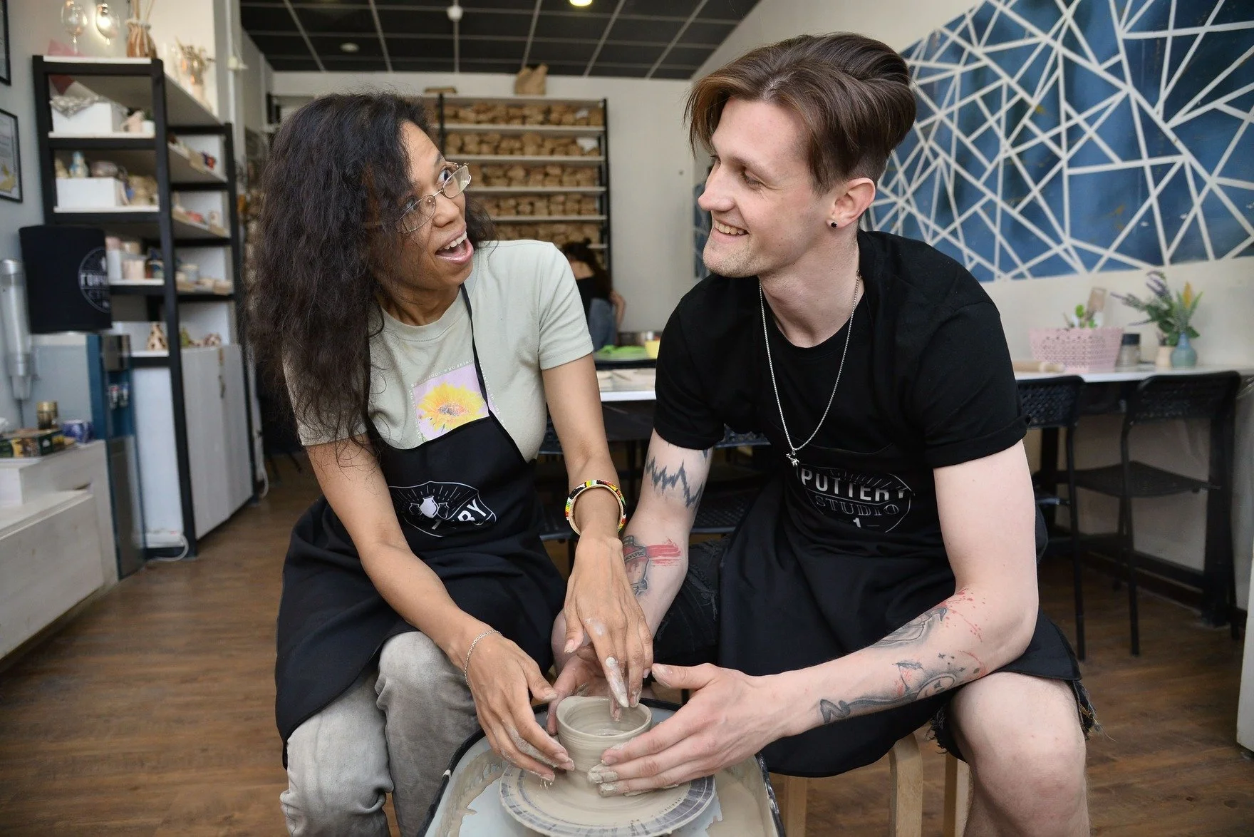 Date night pottery class for couples Miami | Florida