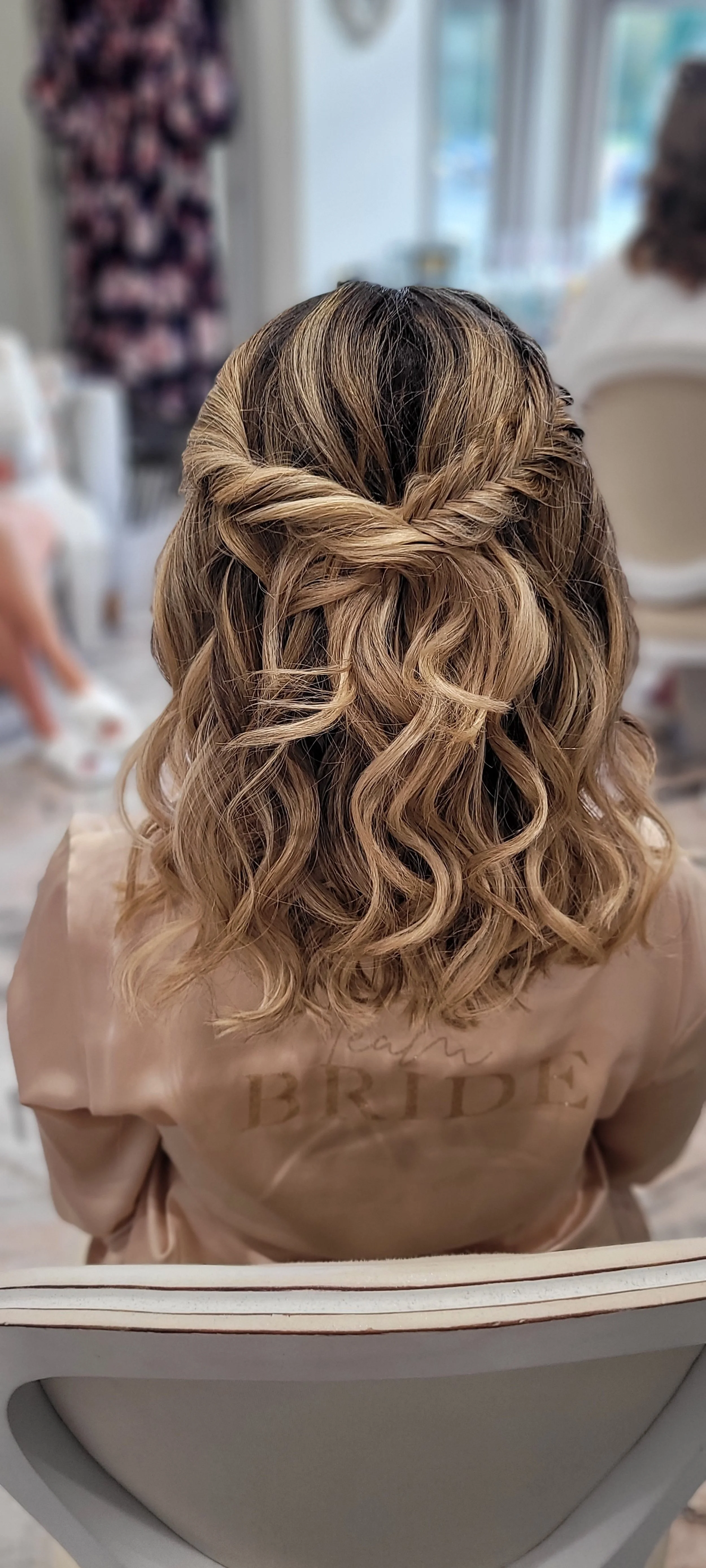The half up half down wedding hairstyle — Nicky Lamb Hair and Makeup Artist